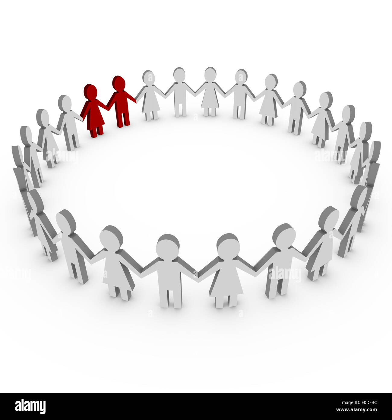 3d Render Concept of Individuality for Couples Stock Photo - Alamy