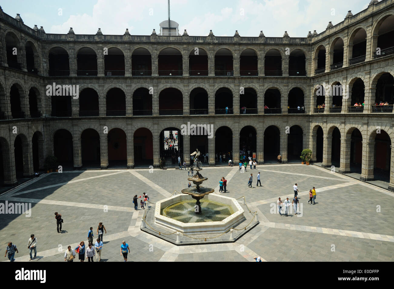 National Palace courtyard, Mexico City, Mexico Stock Photo - Alamy