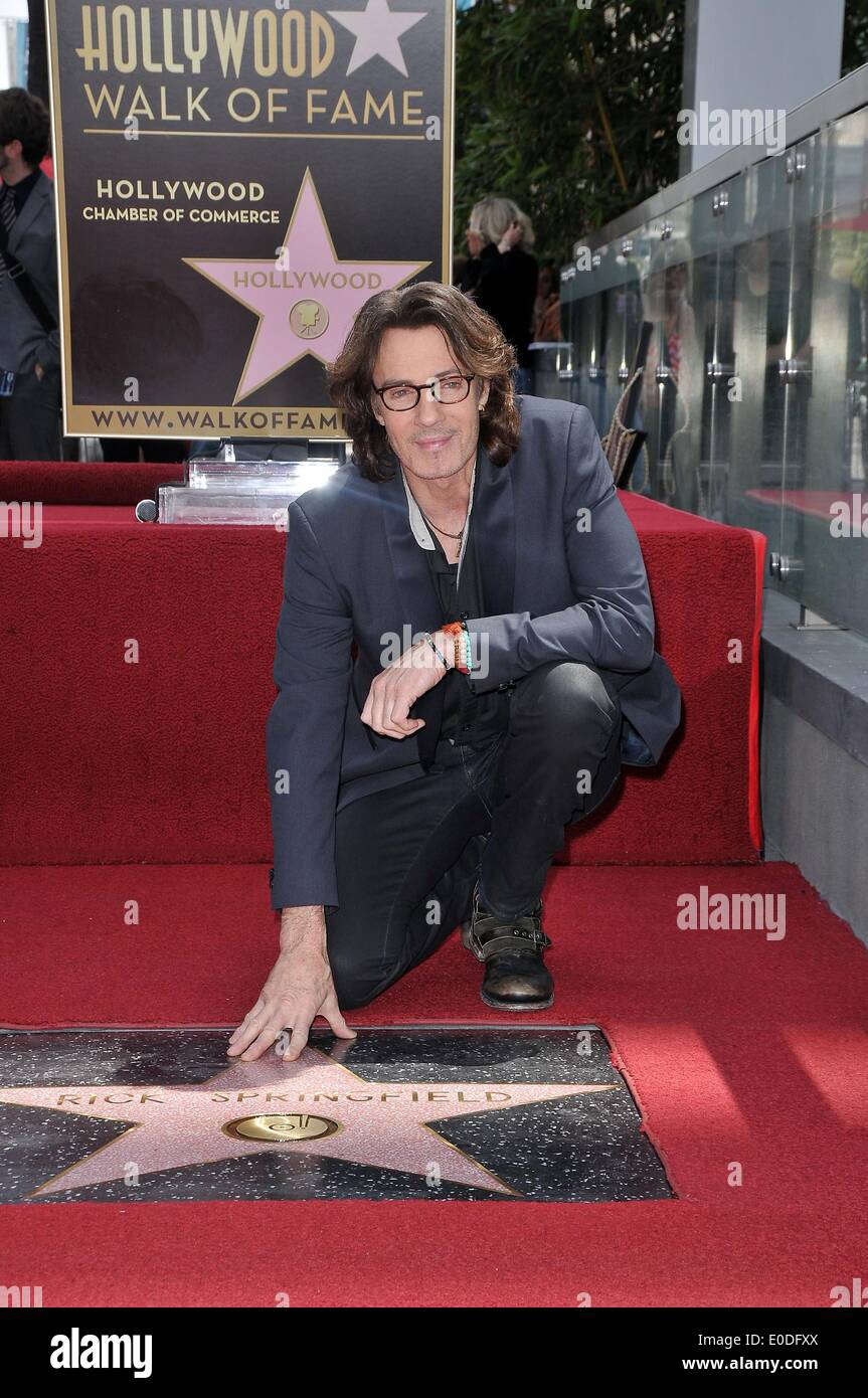 Los Angeles, CA, USA. 9th May, 2014. Rick Springfield at the induction ...