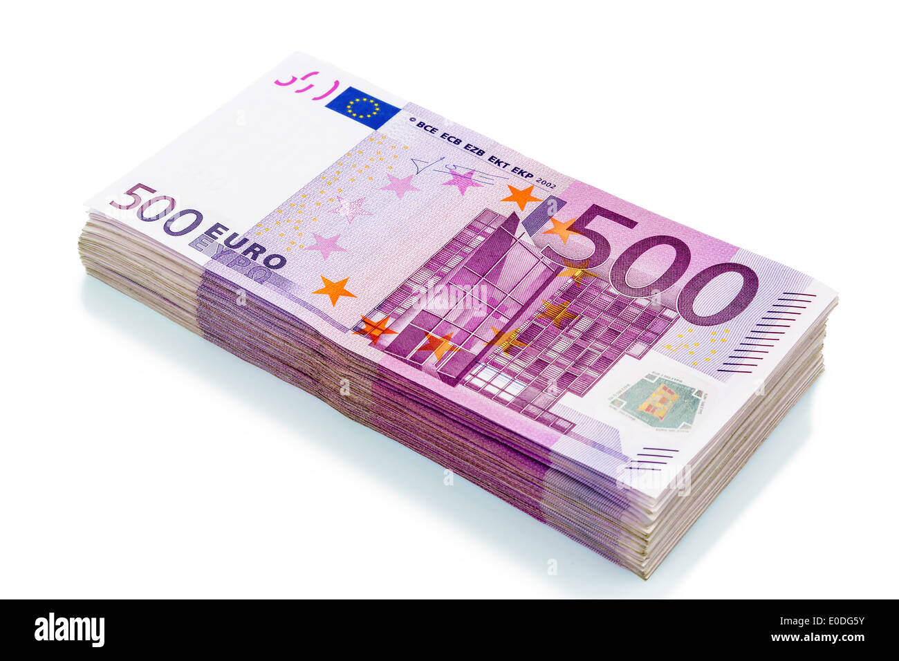 Pile euro notes Cut Out Stock Images & Pictures - Alamy