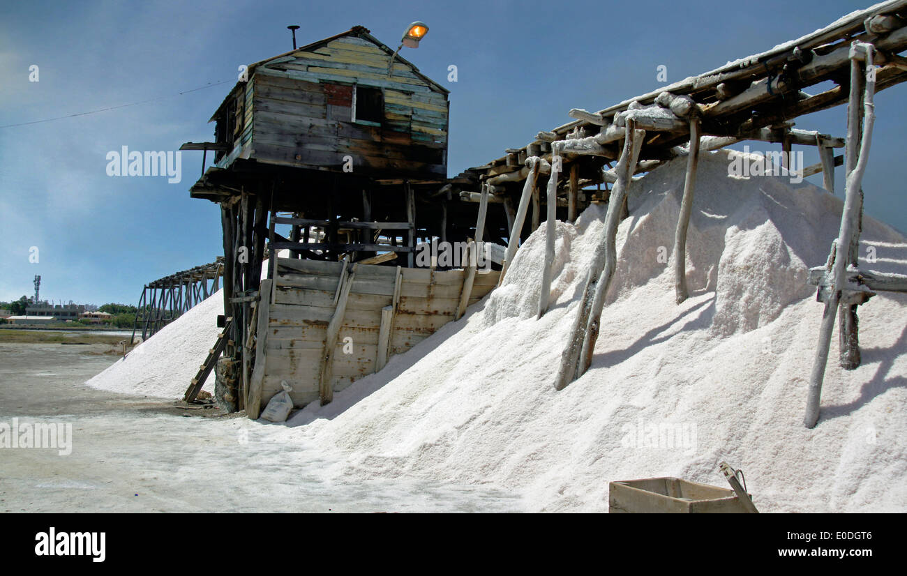 caribbean salt refinery Stock Photo - Alamy