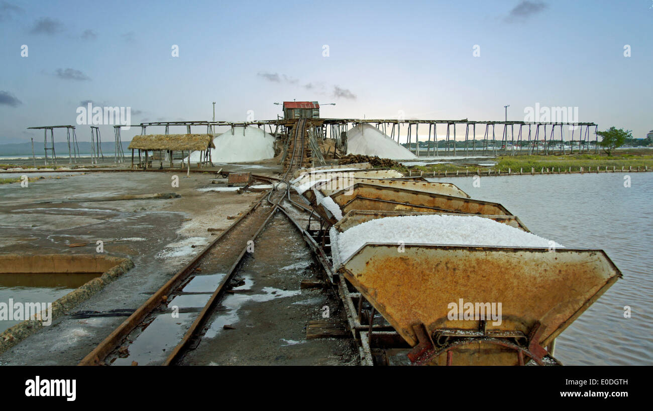 caribbean salt refinery Stock Photo - Alamy