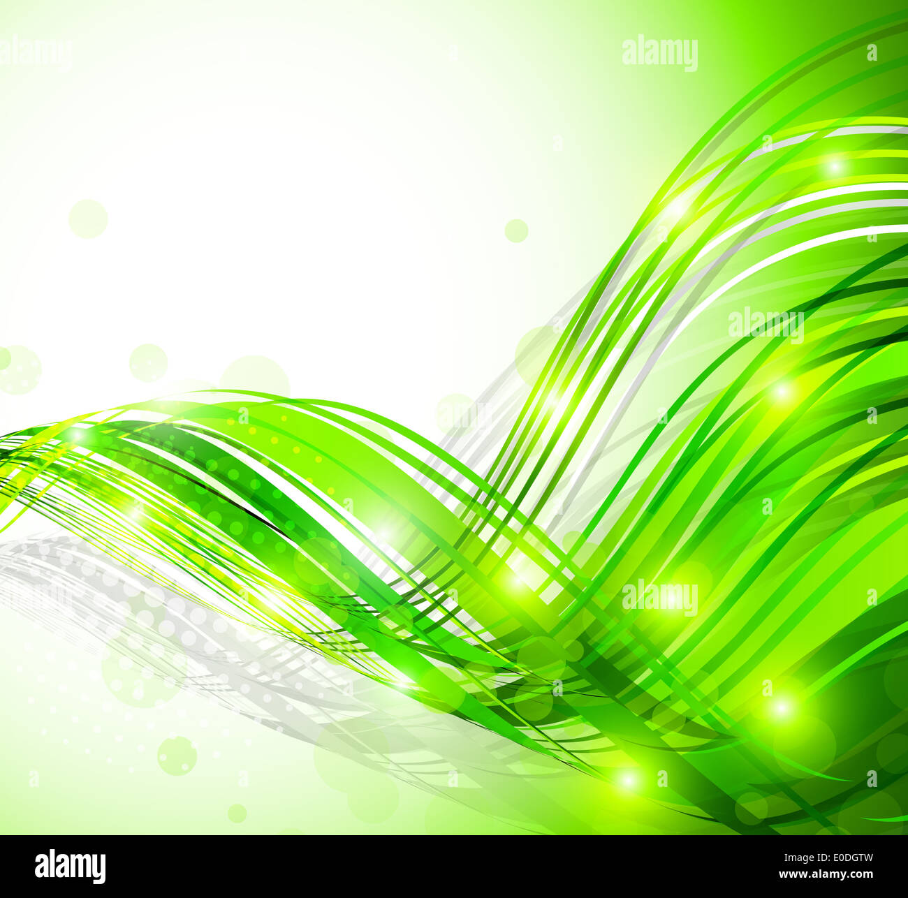 Wavy Green Background
