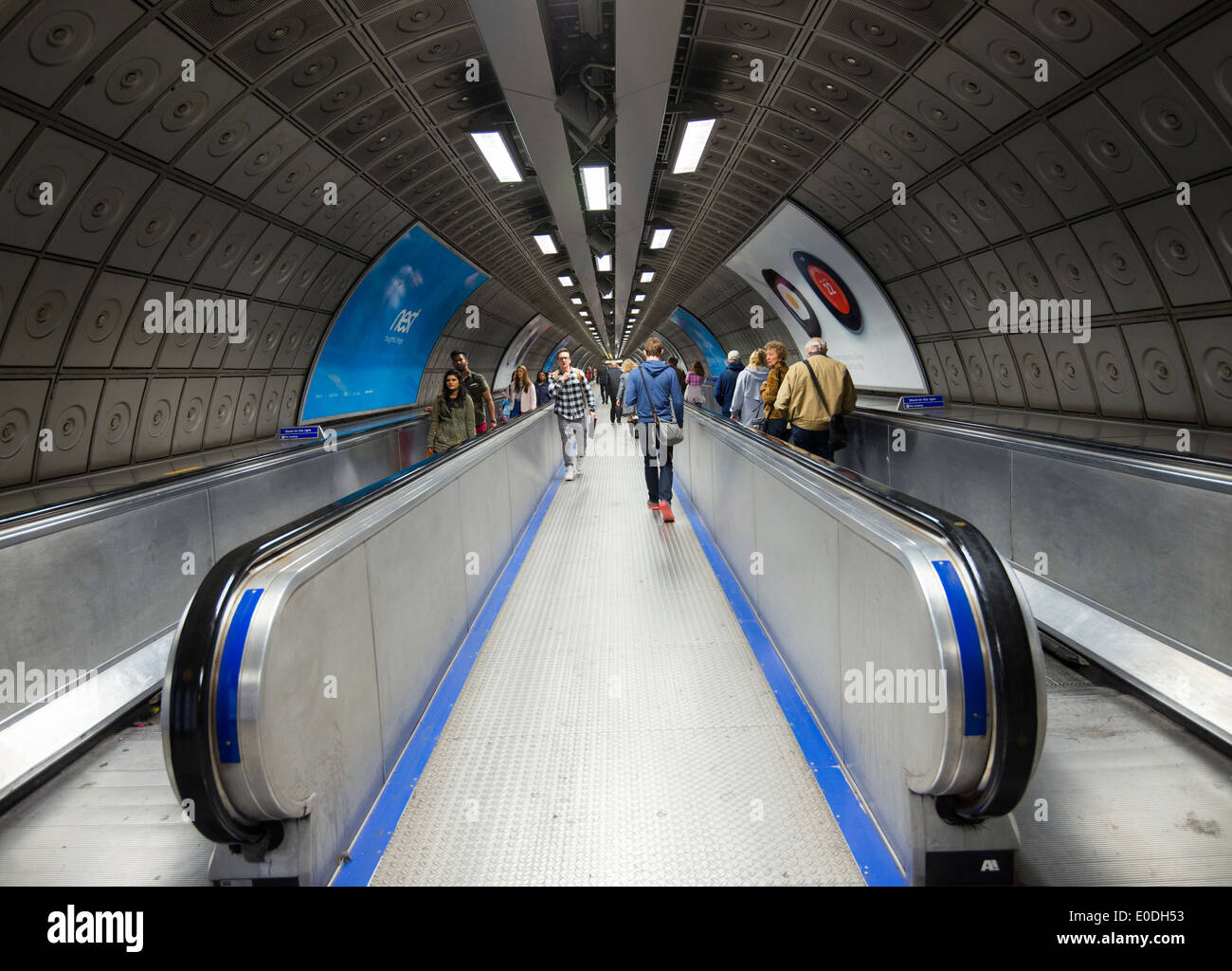 An escalator on the London Underground, England UK Stock Photo - Alamy
