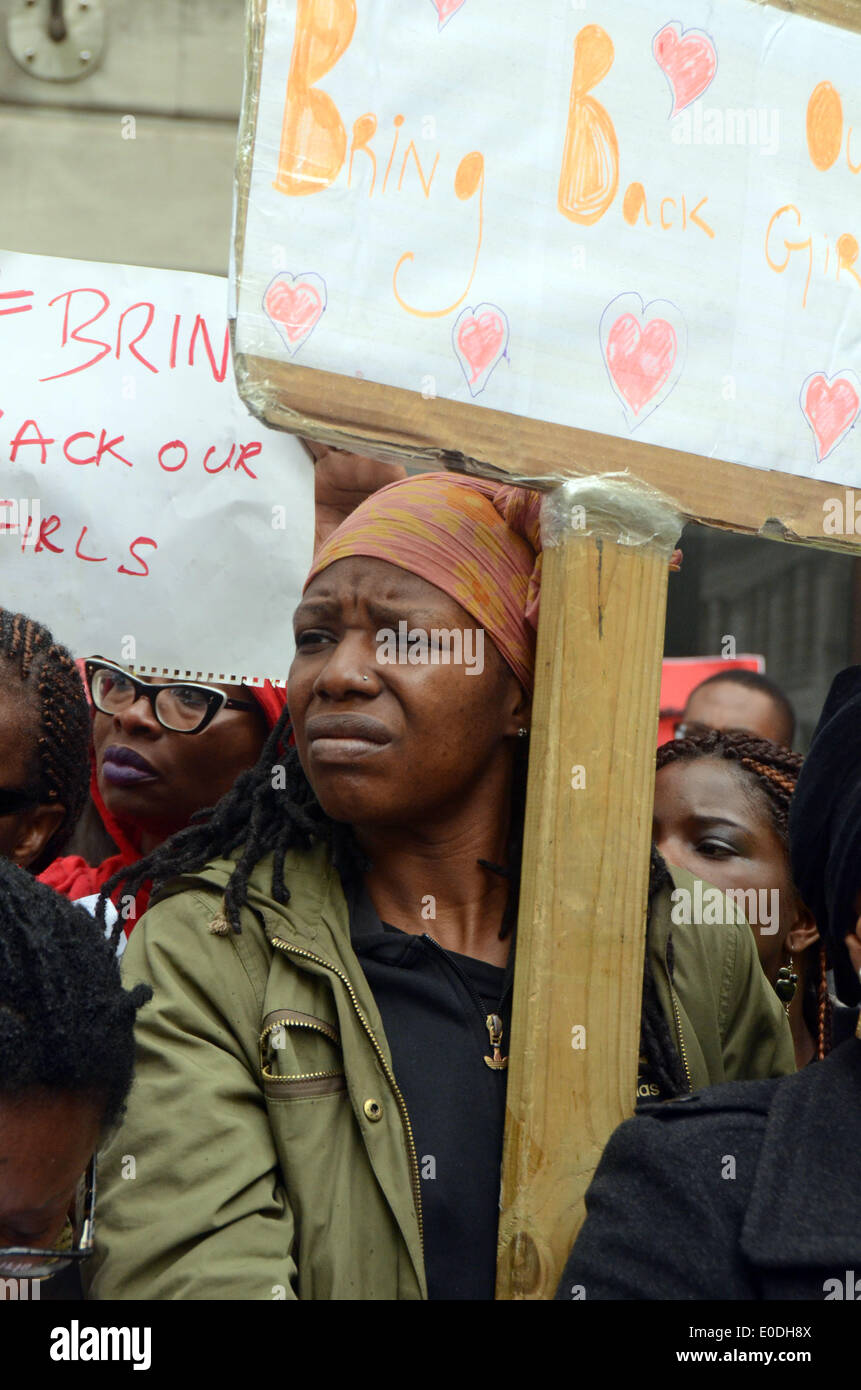 London, UK, 09 May 2014, Bring back our girls protest outside Nigerian ...