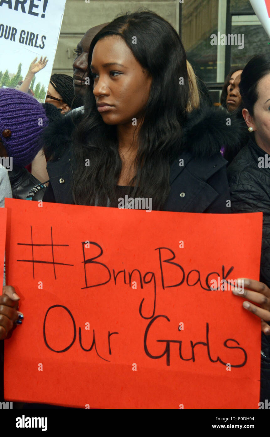 London, UK, 09 May 2014, Bring back our girls protest outside Nigerian ...