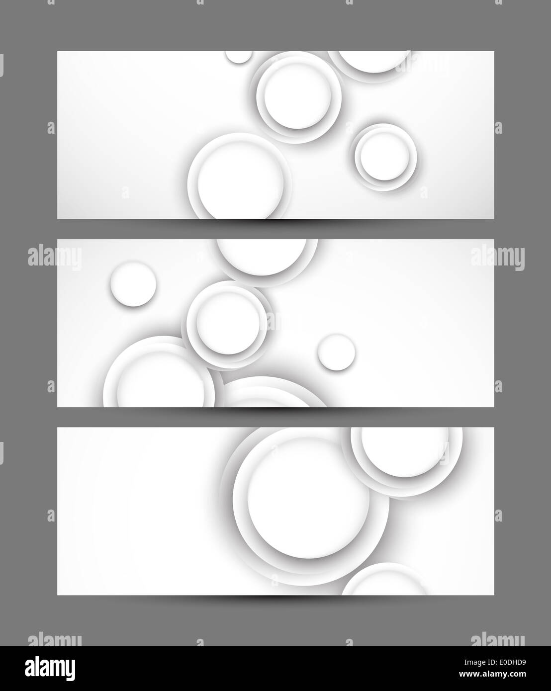White paper banners hi-res stock photography and images - Alamy