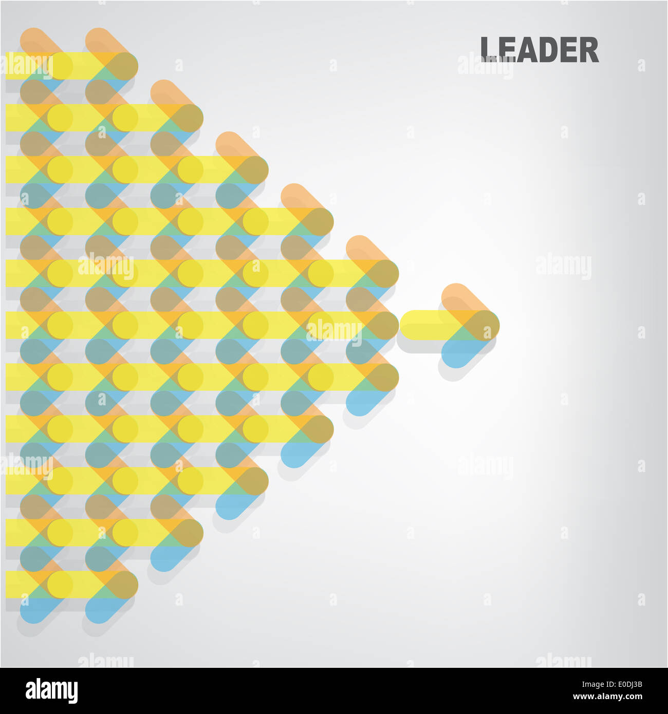 Abstract colored background with arrows.leader symbol Stock Photo - Alamy