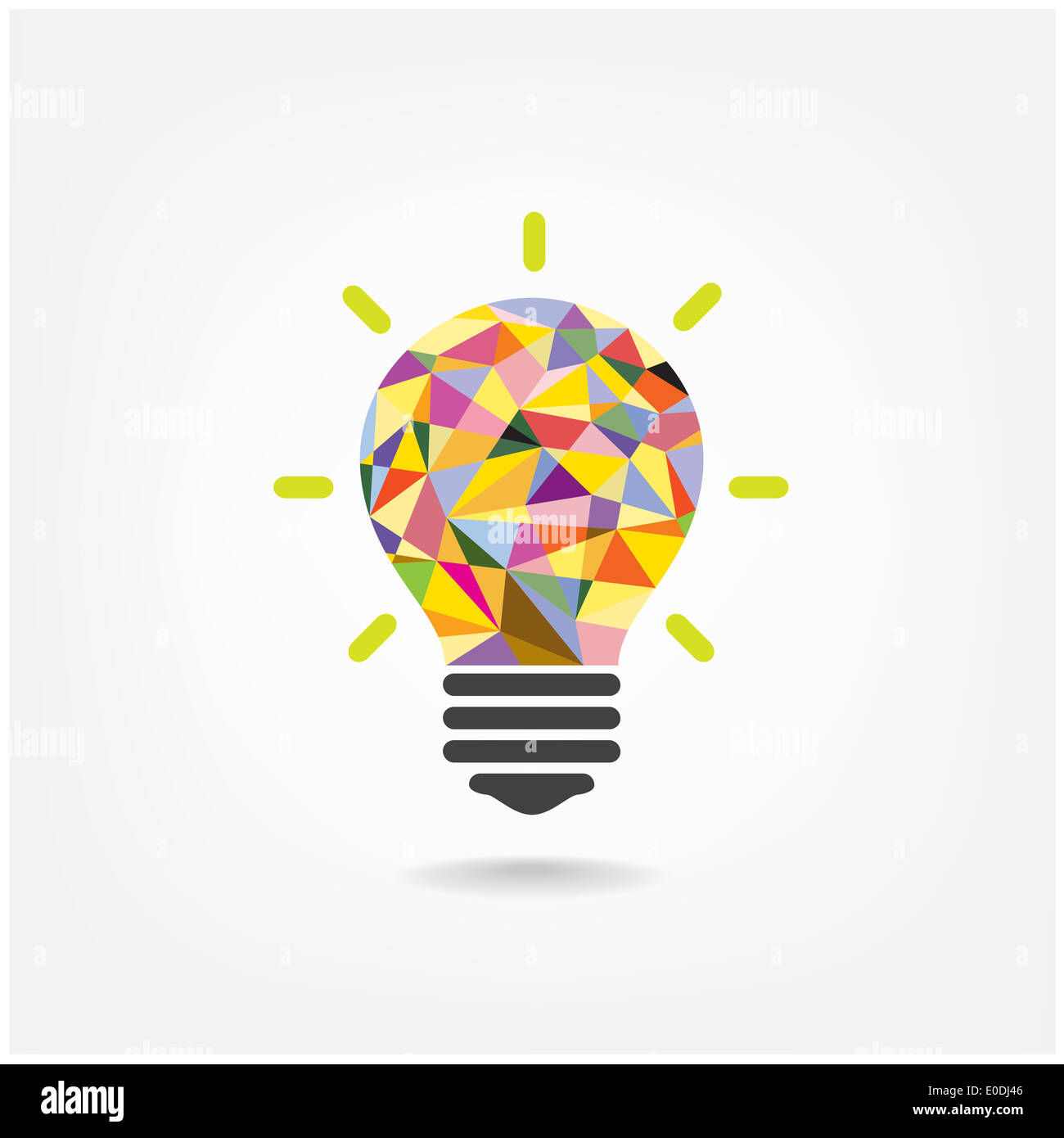 Creative light bulb Idea concept background design for poster flyer ...