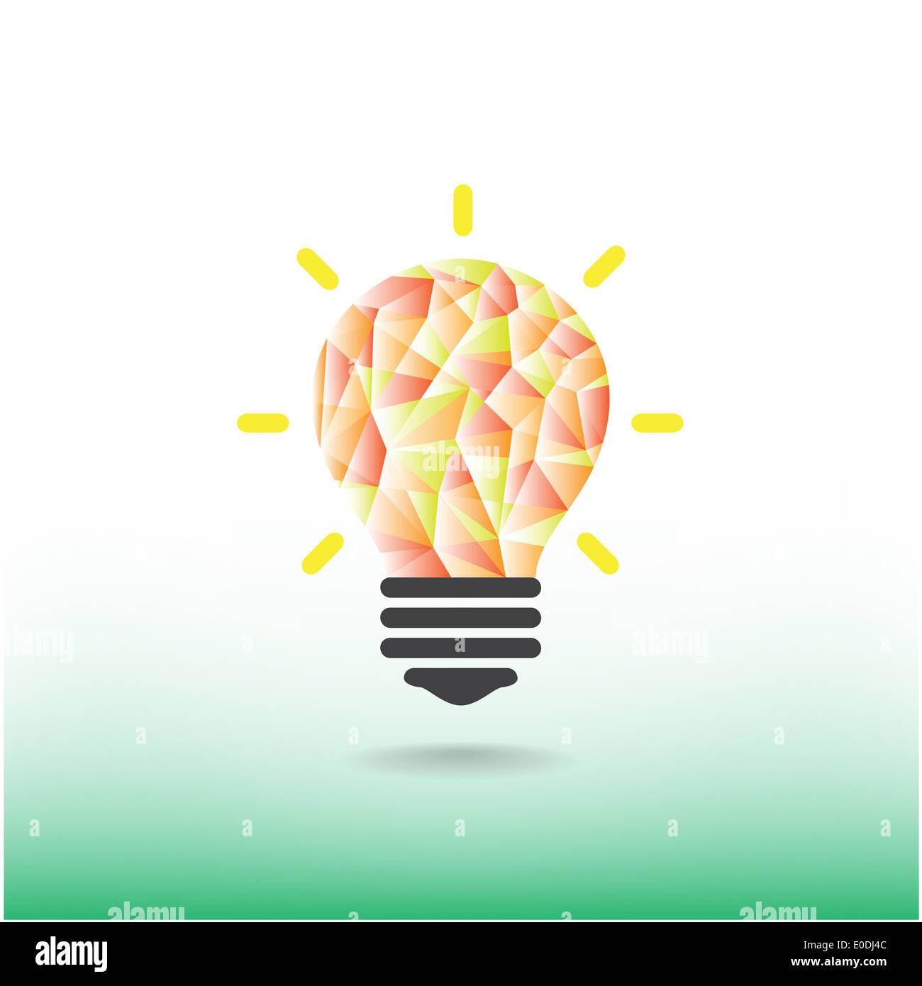 Creative light bulb Idea concept background design for poster flyer ...