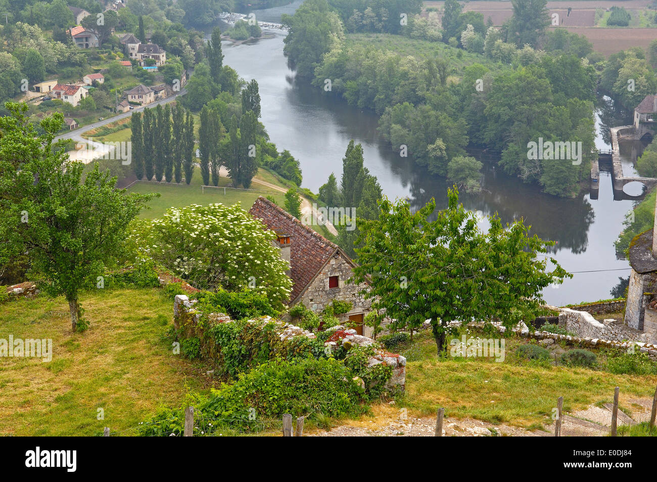 Lot Valley, Lot River, Way of St James, Midi Pyrénées, Saint Cirq ...