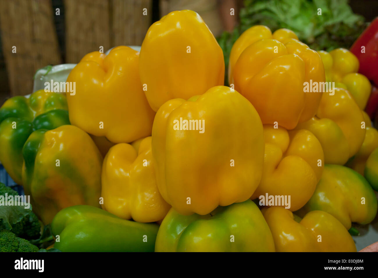 Colorful sweet Capsicum Stock Photo - Alamy