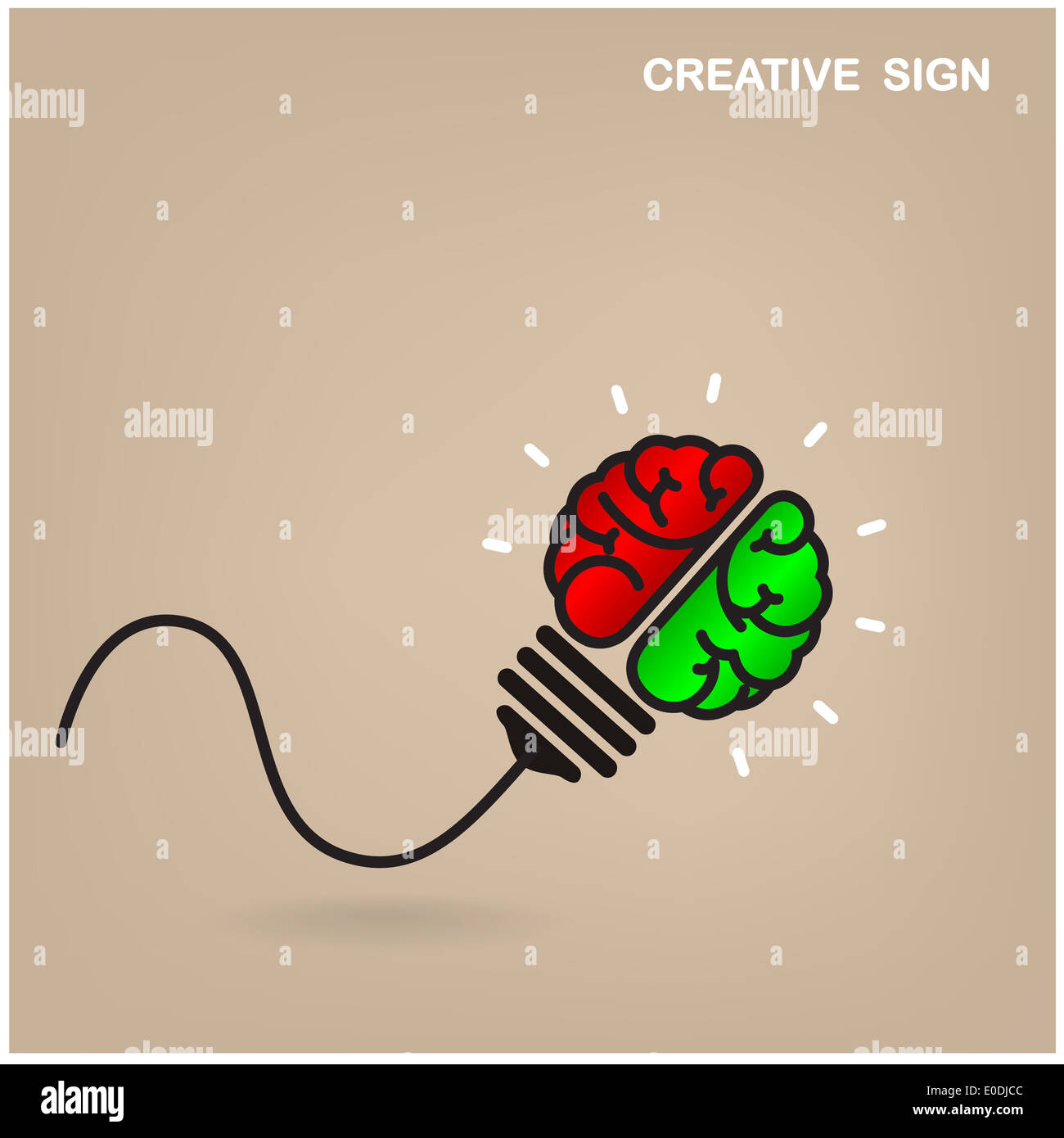 Creative brain Idea concept background design for poster flyer cover ...