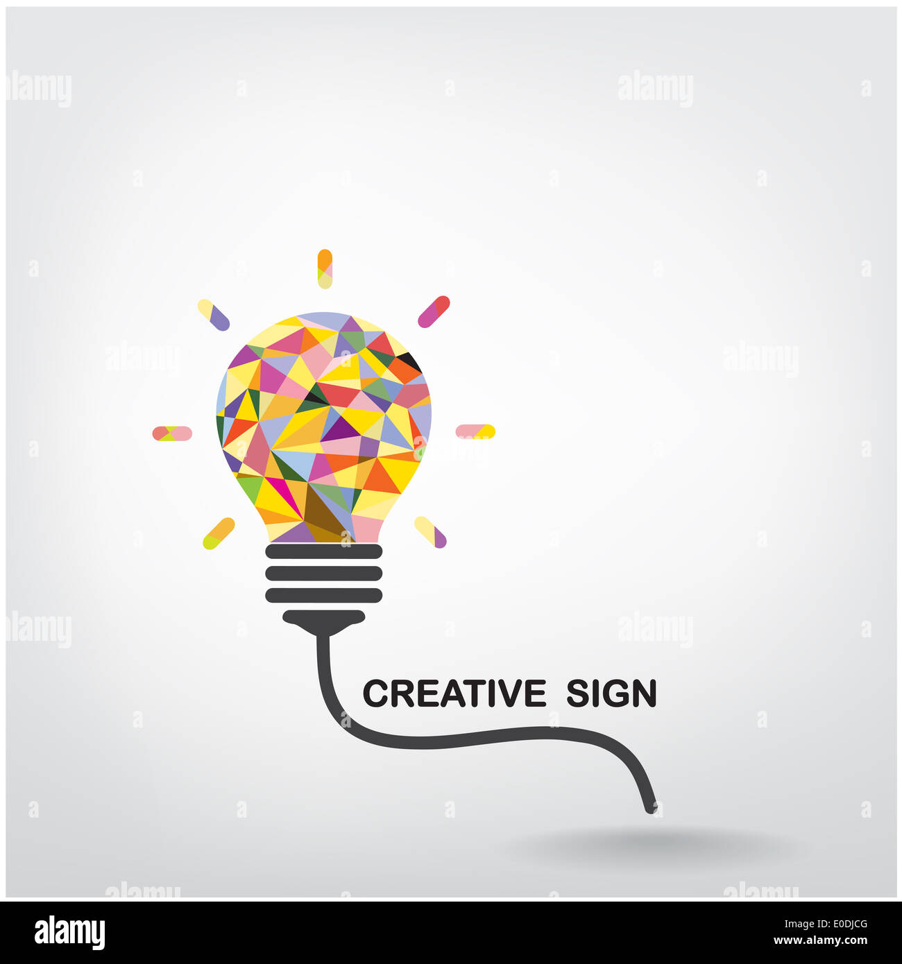 Creative light bulb Idea concept background design for poster flyer ...