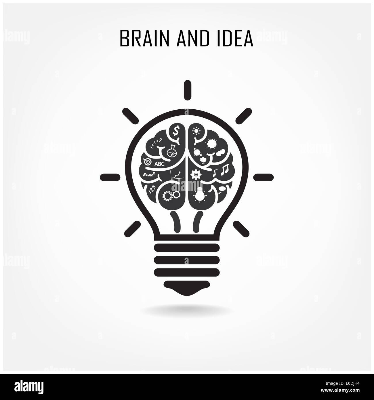 Creative brain Idea concept background design for poster flyer cover ...