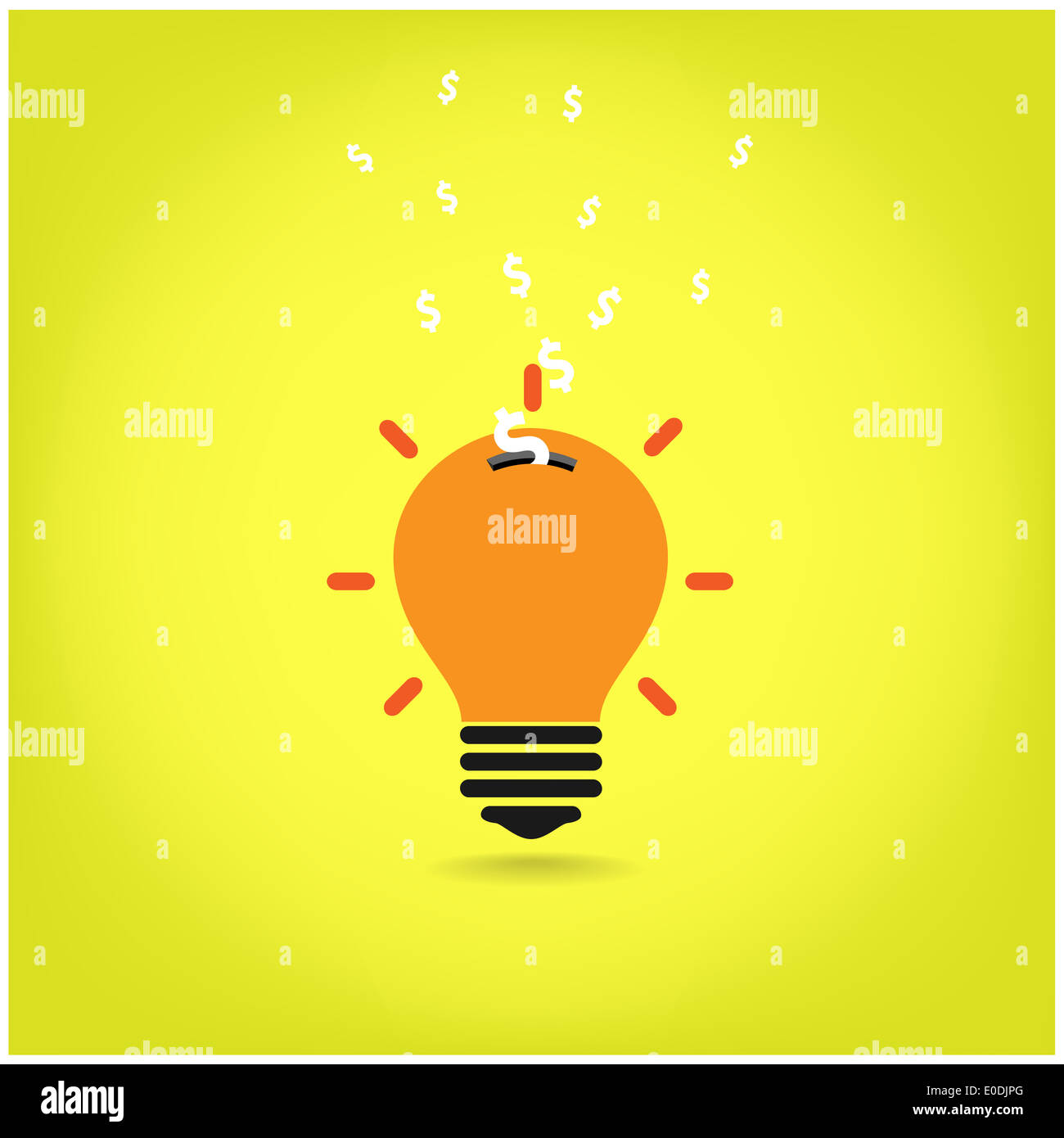 creative light bulb,saving sign,ideas concepts,business background ...