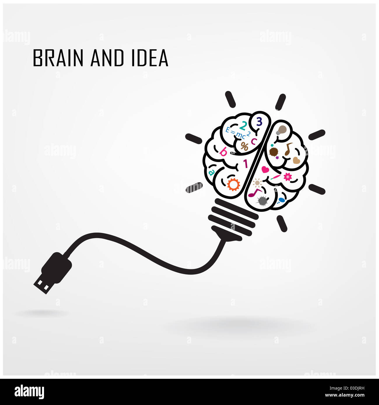Creative brain Idea concept background design ,business idea ,abstract ...
