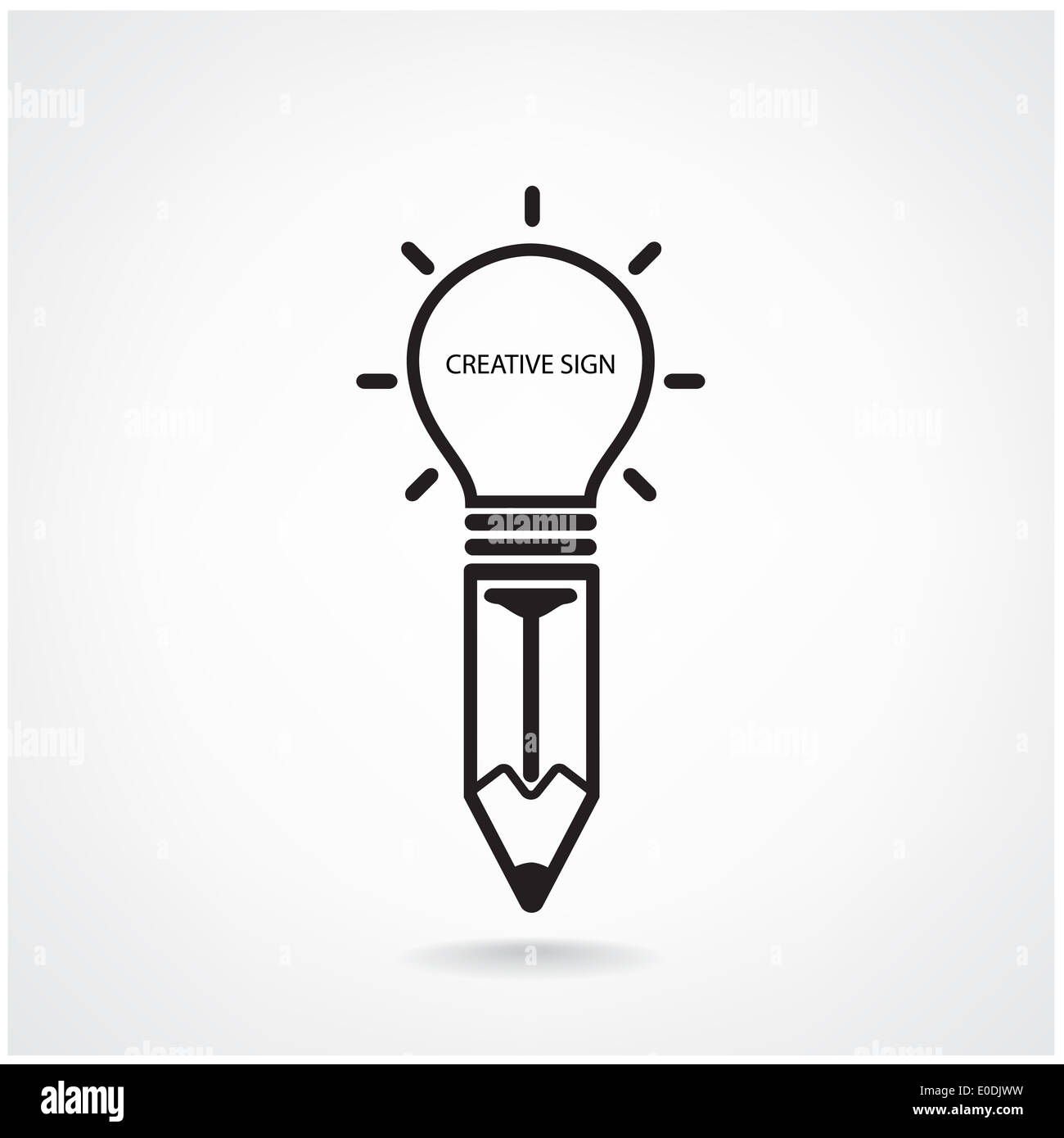 Creative light bulb Idea concept background design for poster flyer ...
