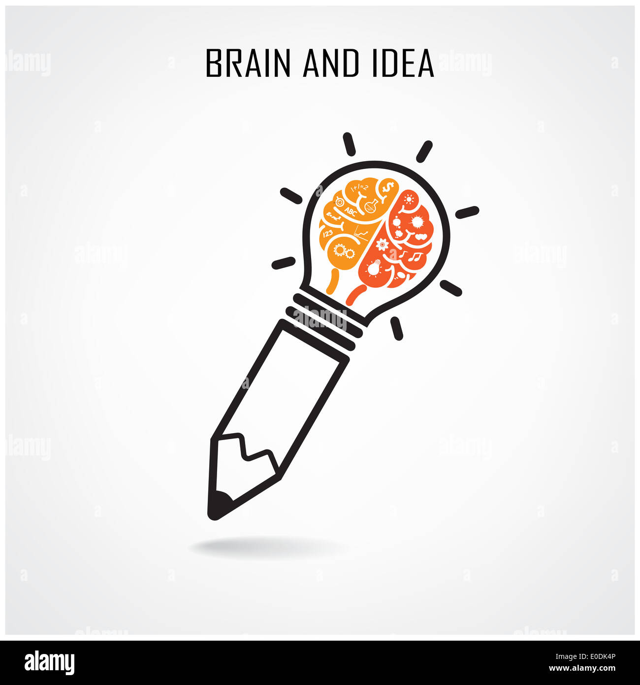 Creative brain Idea concept background design for poster flyer cover ...