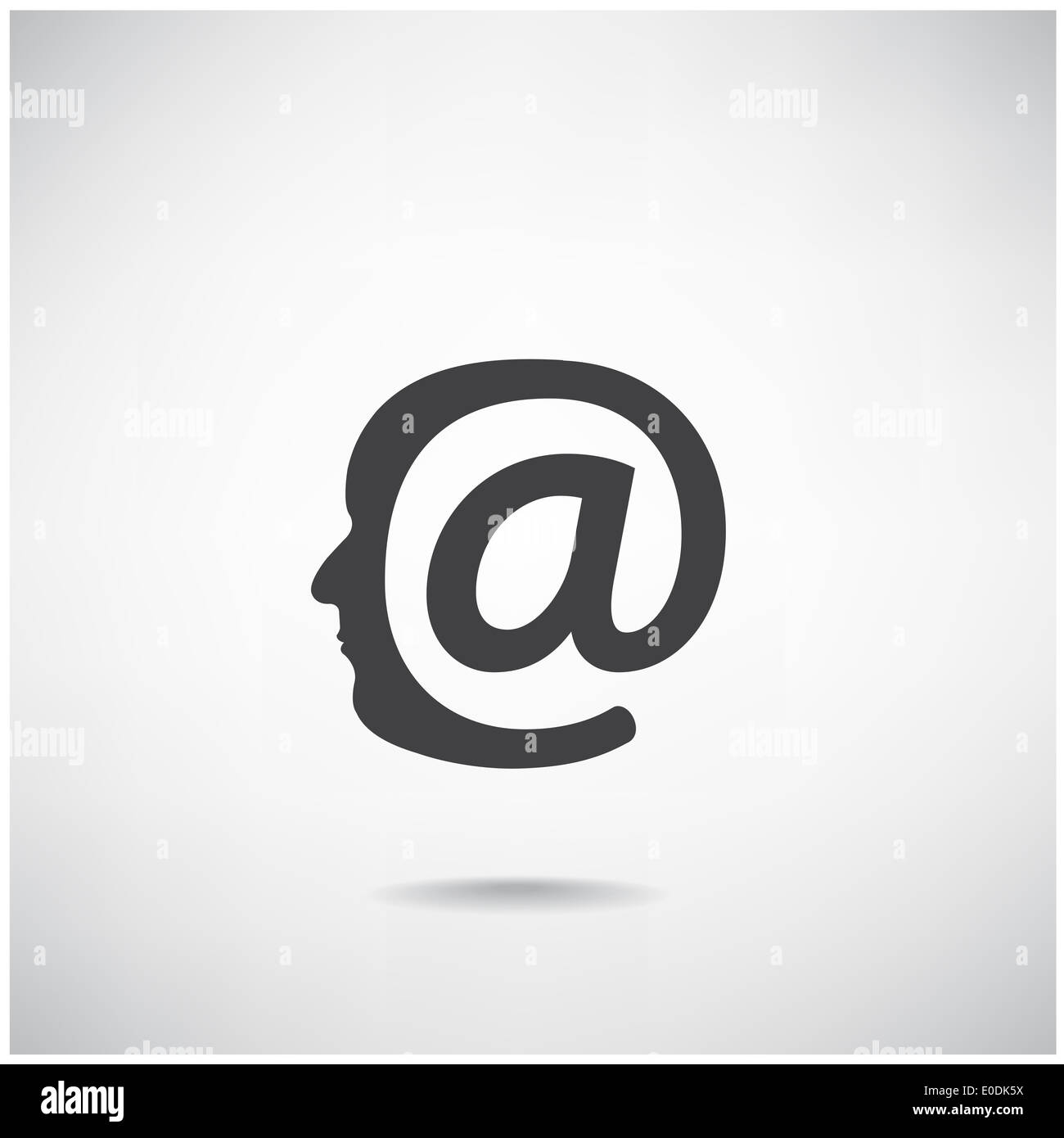 Creative silhouette head concept background design for poster flyer ...