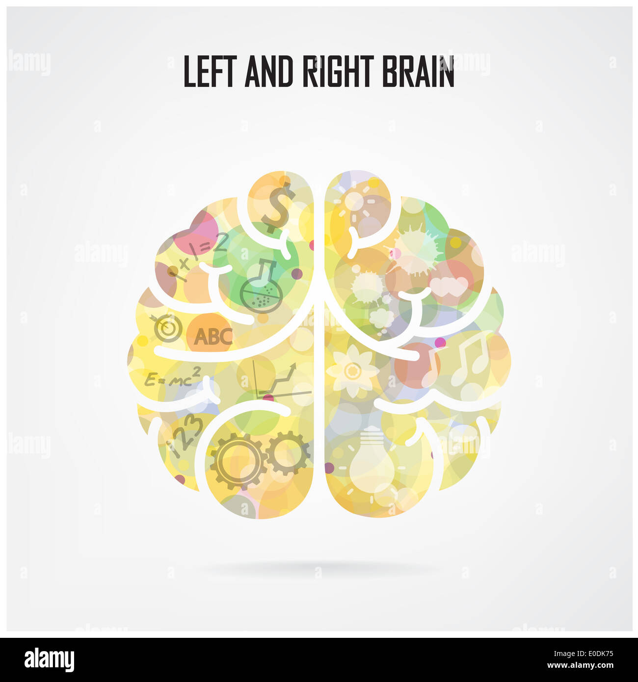 Creative brain Idea concept background design for poster flyer cover ...