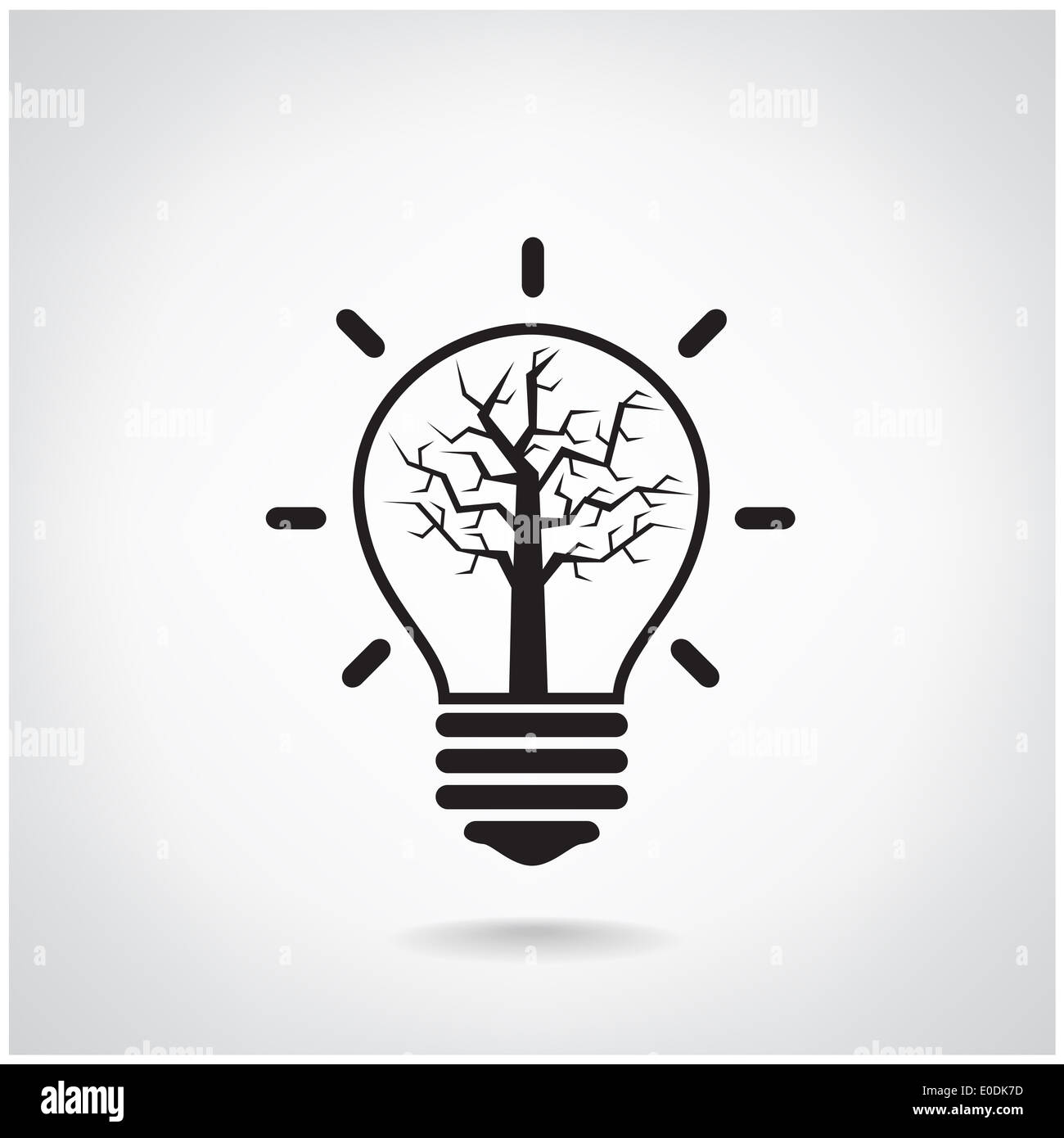 Creative light bulb Idea concept background design for poster flyer ...