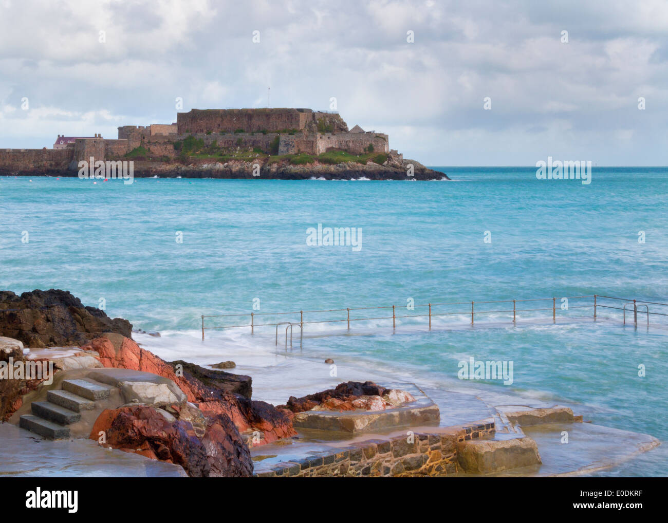 Natural Pool in Guernsey, Channel Islands Stock Photo - Alamy