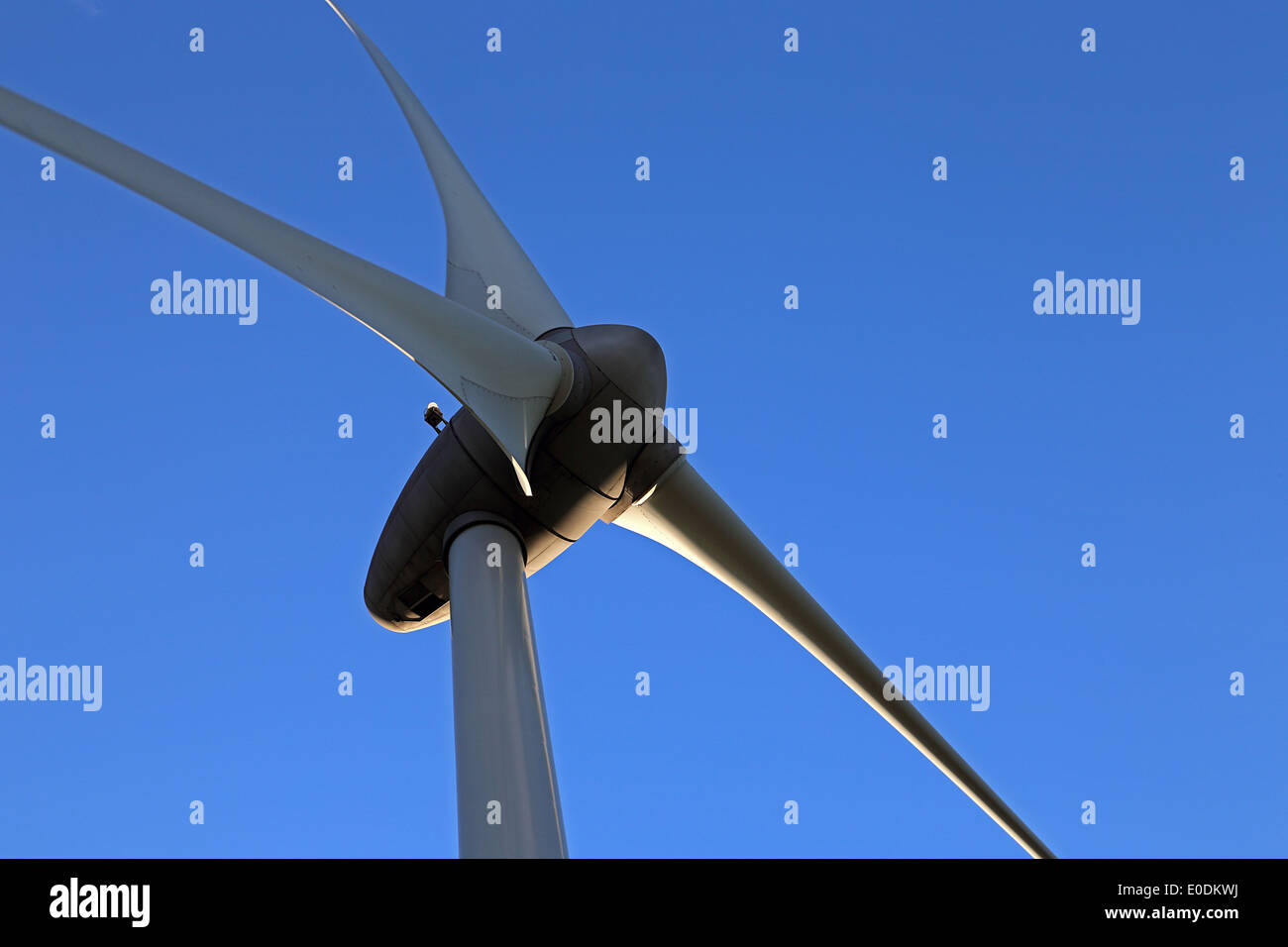 Wind Turbine Closeup View Stock Photo - Alamy