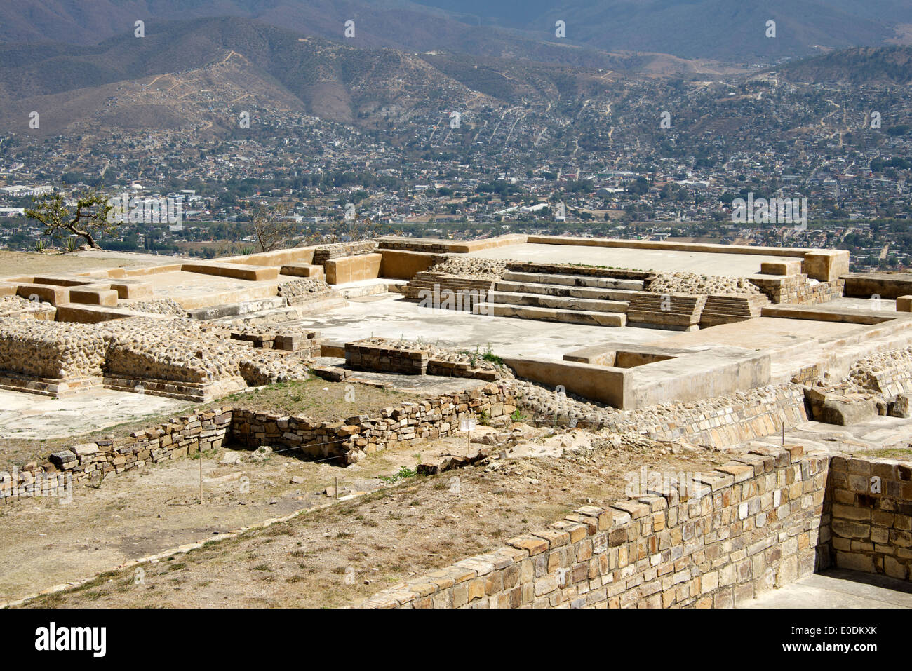 House of Altars Zapotec ruins Atzompa Oaxaca Province Mexico Stock ...