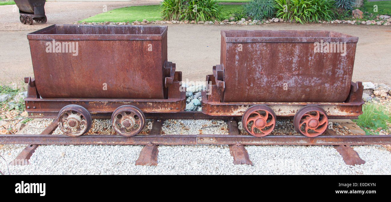 Old mining carriages hi-res stock photography and images - Alamy