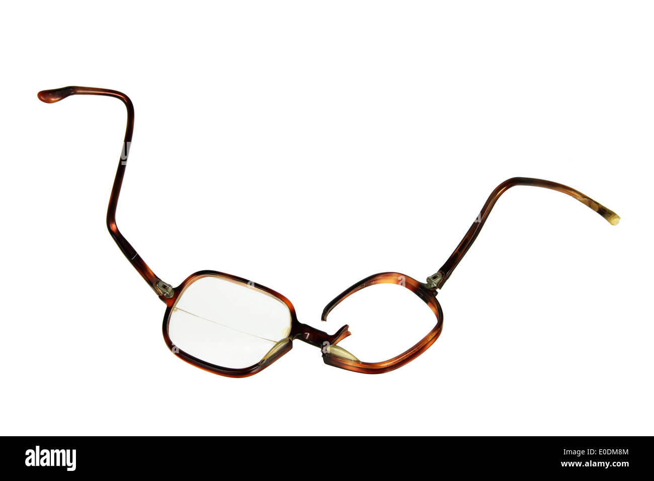 Broken Eyeglasses Stock Photo - Alamy