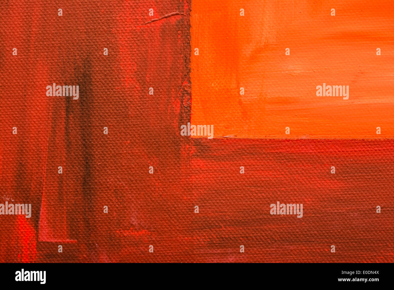 Red Abstract Painted Canvas Close Up Stock Photo - Alamy