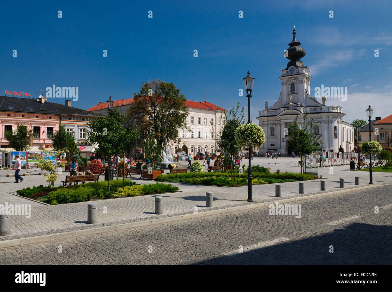 Wadowice, a town in Southern Poland, birthplace of Pope John Paul II ...