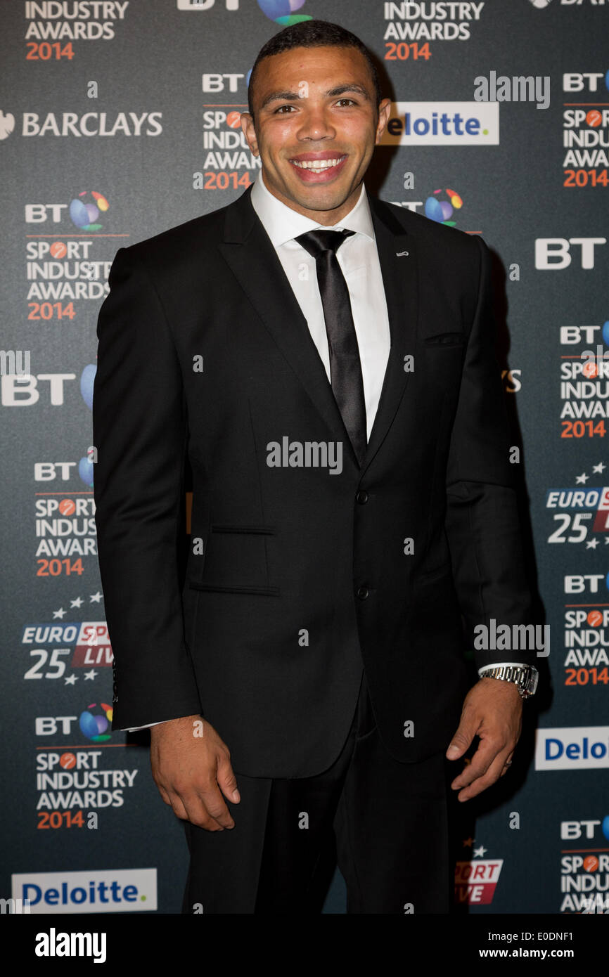 8th May 2014, London, UK. Bryan Habana attends the BT Sport Industry ...