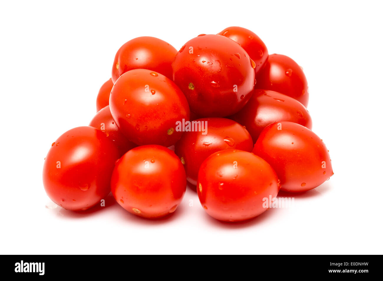Healthy Tomato Pile Isolated On White Stock Photo - Alamy