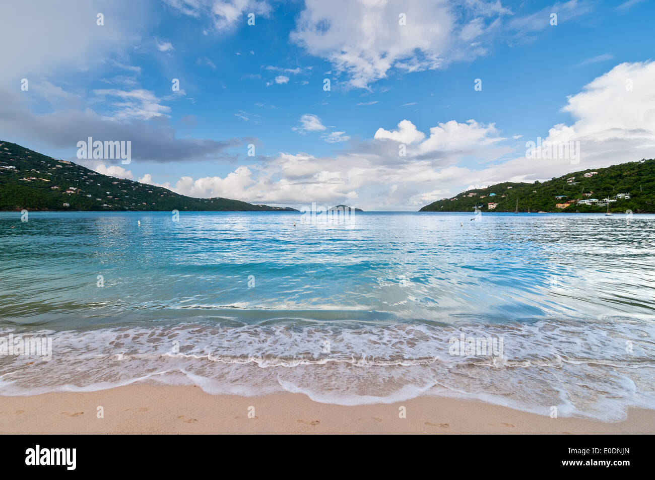 View of Magen's Bay, one of the 10 most beautiful beaches in the world ...