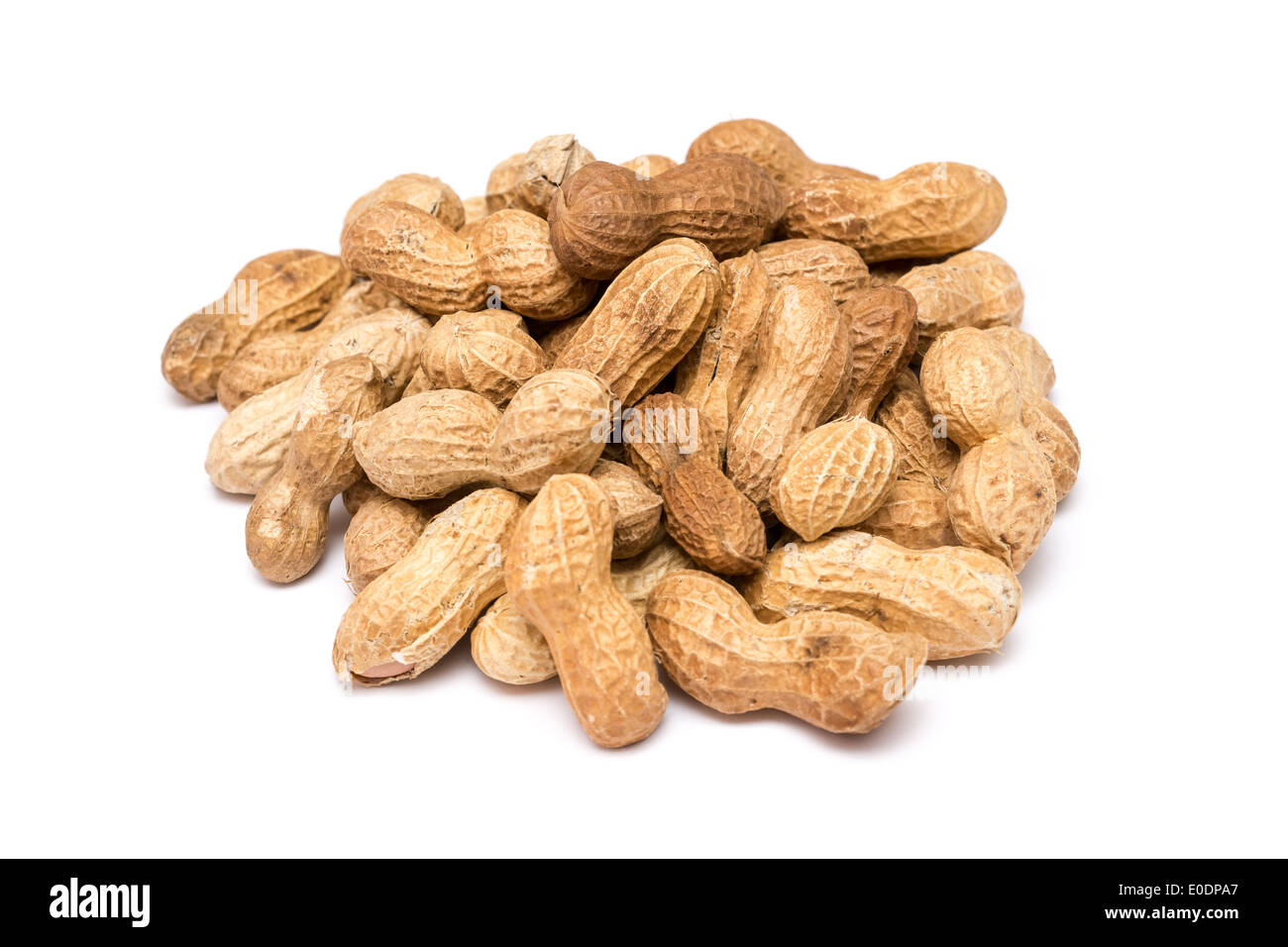 Peanuts In Shell Isolated On White Stock Photo - Alamy