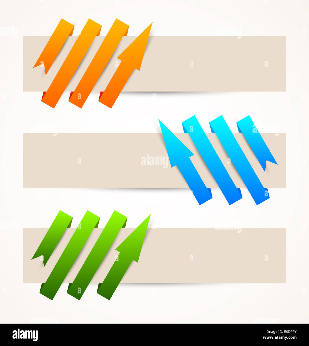 Set of abstract banners with arrows Stock Photo - Alamy