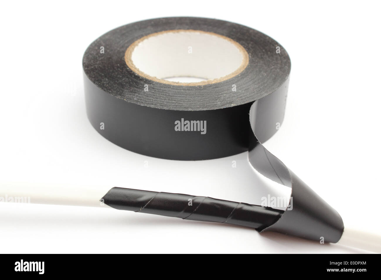 Closeup of connecting electrical cable, repair of electrical cable ...