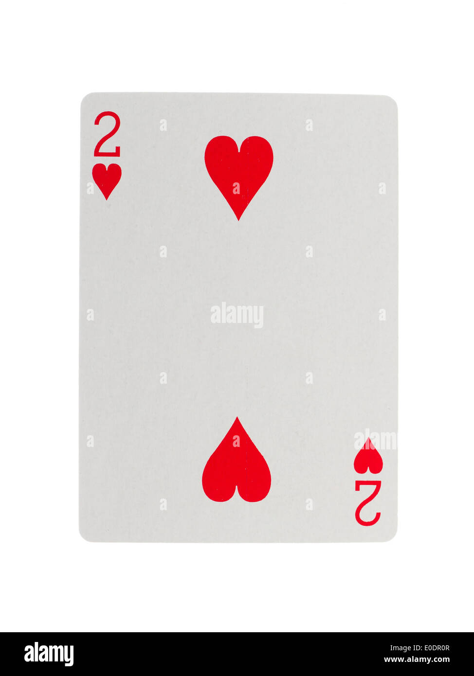 Playing card (two) isolated on a white background Stock Photo - Alamy