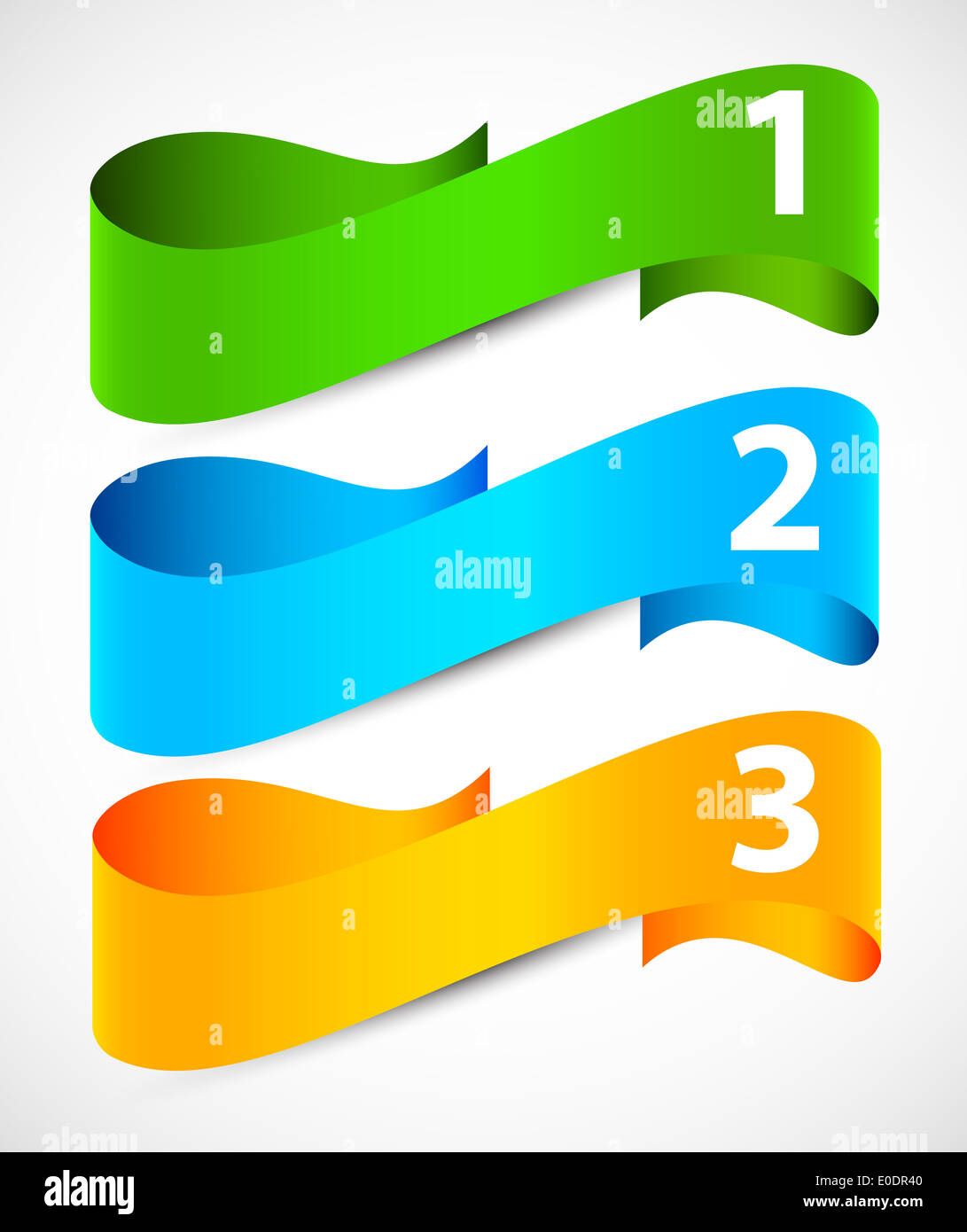 Set of wavy banners. Abstract illustration Stock Photo - Alamy