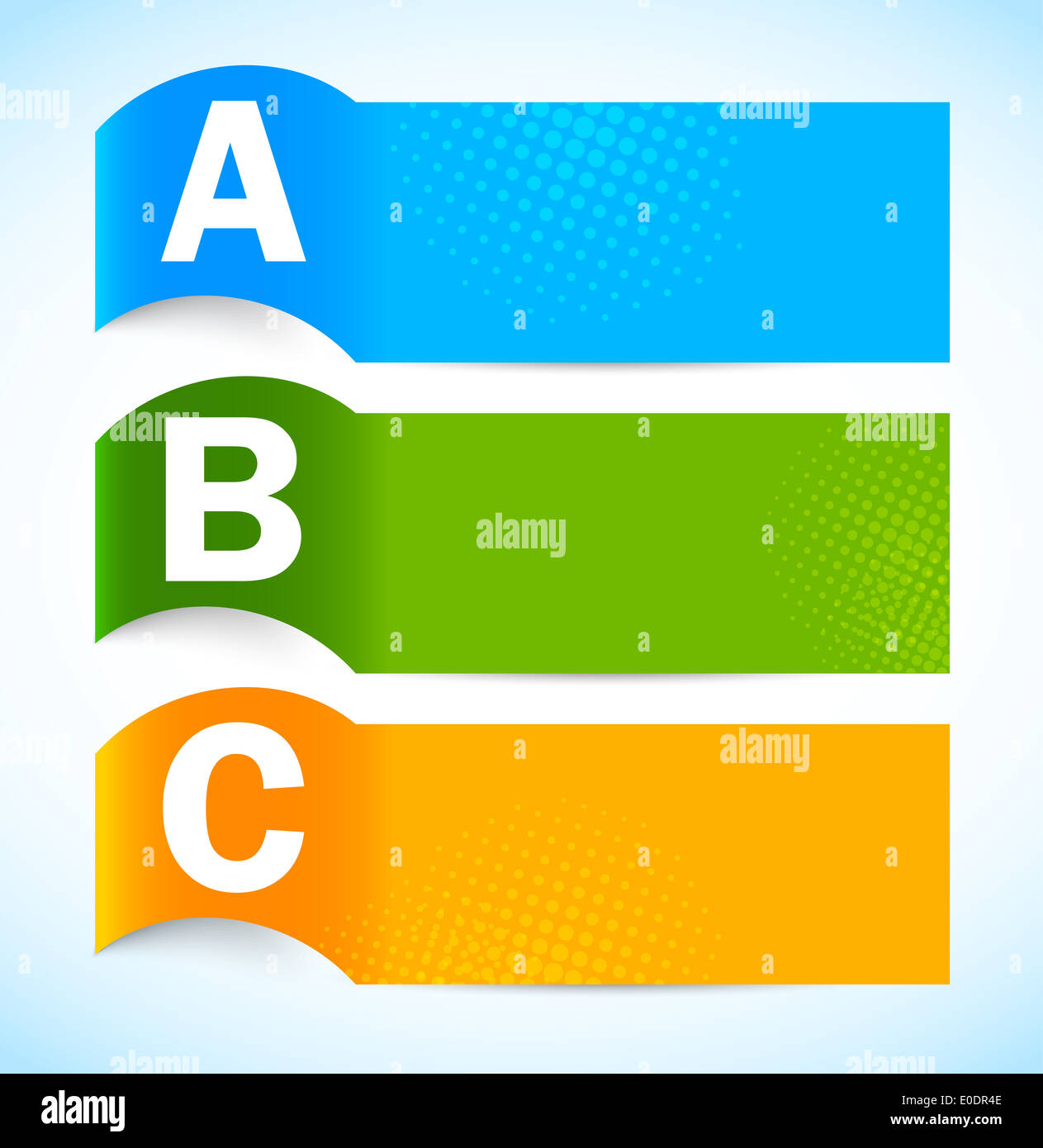 Set of numbered banners. Bright illustration Stock Photo - Alamy