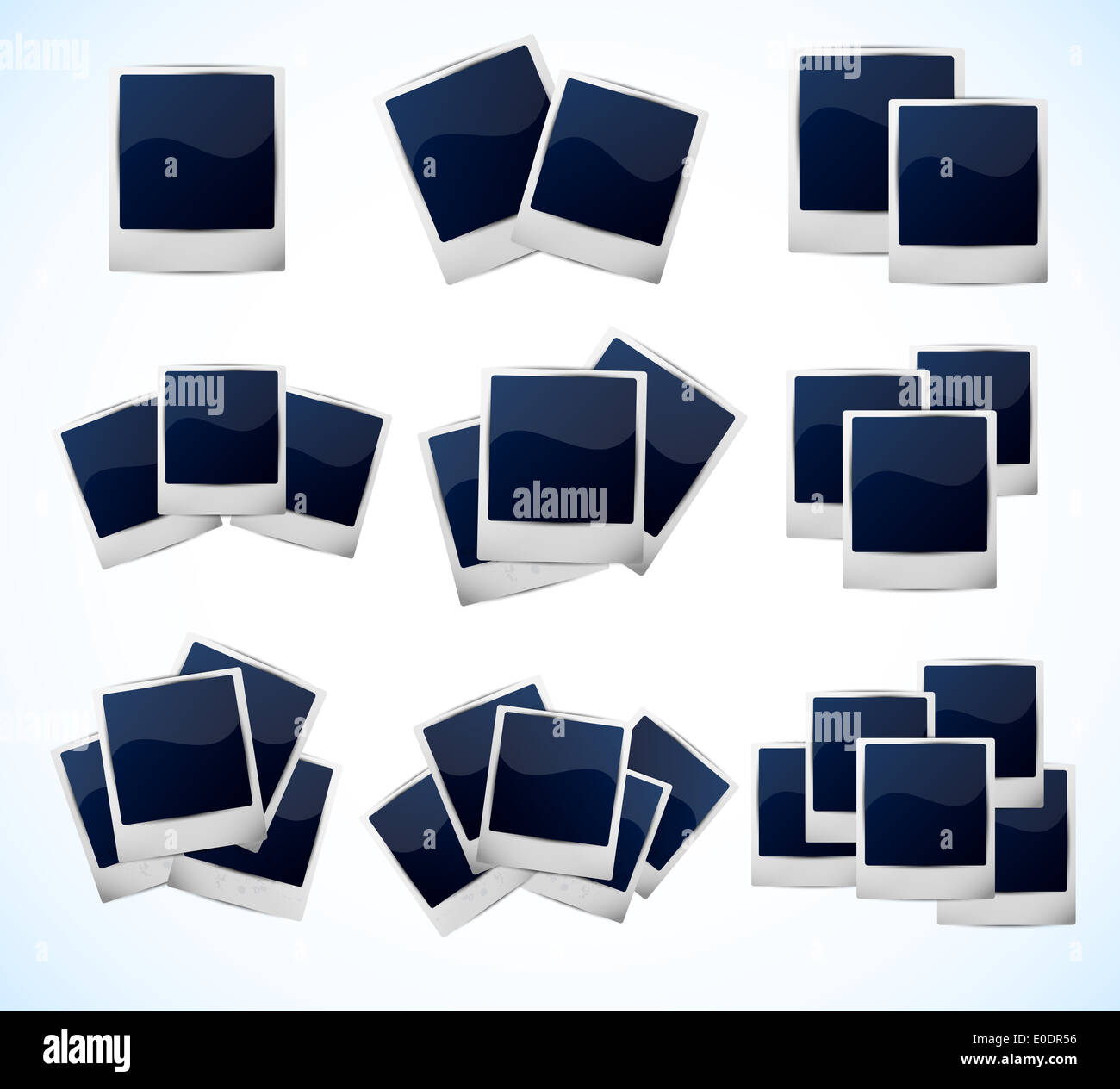 Set of photo frames Stock Photo - Alamy
