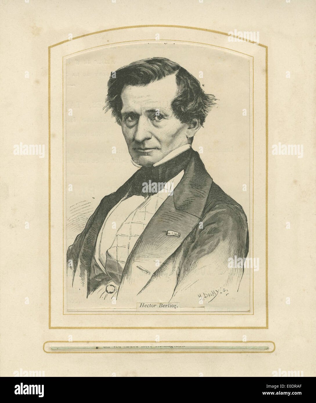 Hector Berlioz portrait Stock Photo - Alamy