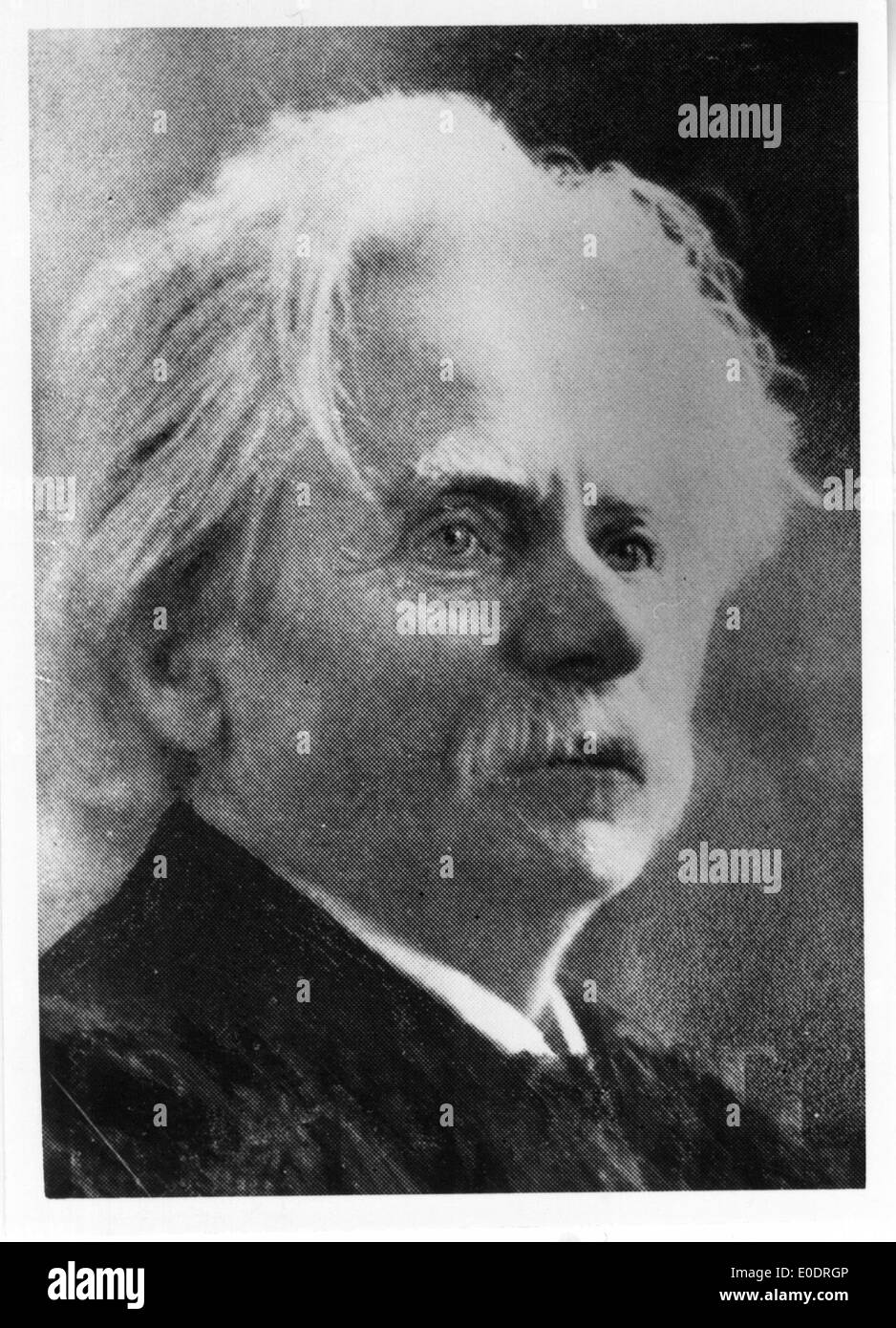 This portrait of Edvard Grieg, taken in the 1800s, shows the famous ...