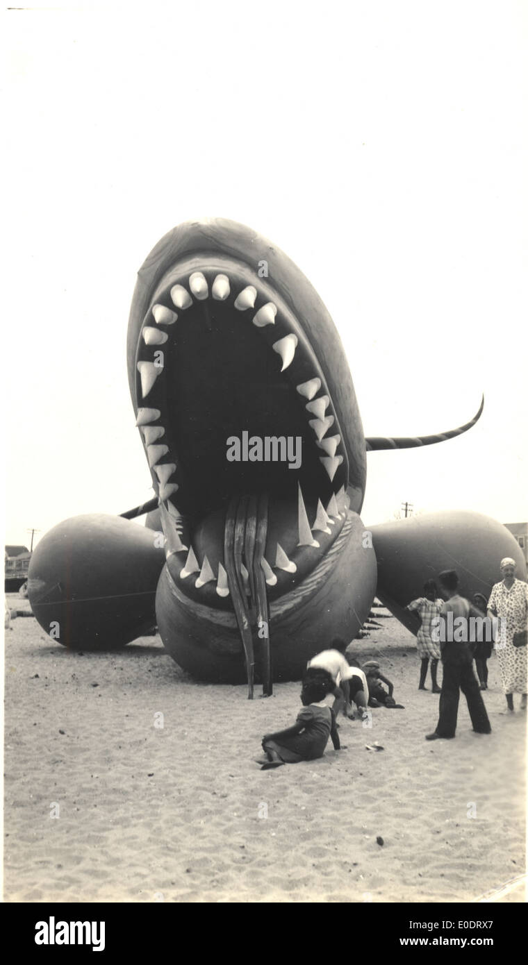 A depiction of the 'mouth of a sea serpent' at a specified location ...