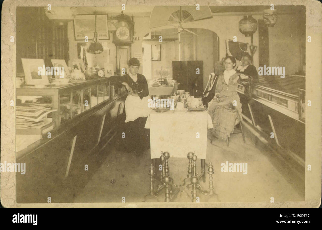 This photograph from the 1880s shows the Mary Nye Shop, offering a ...