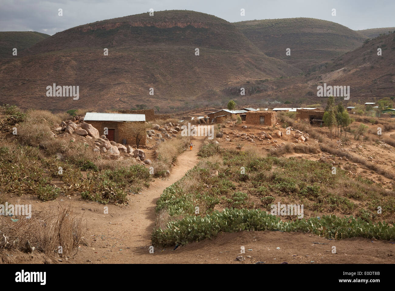 Koremi village, near Harar, in the Ethiopian Highlands of Africa Stock ...