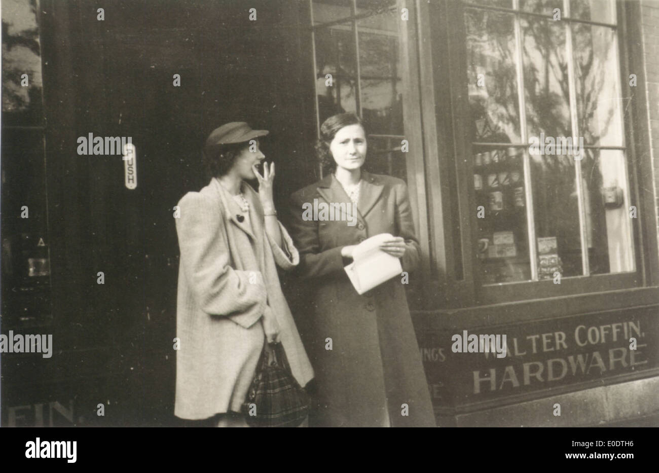Walter Coffin Hardware was a prominent store in the 1930s, reflecting ...