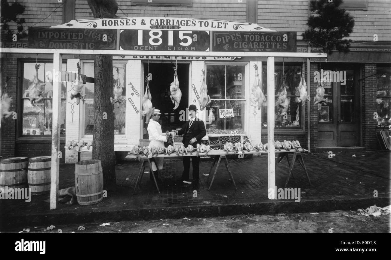 A historical photograph of the Covic & Pease store located on Main ...